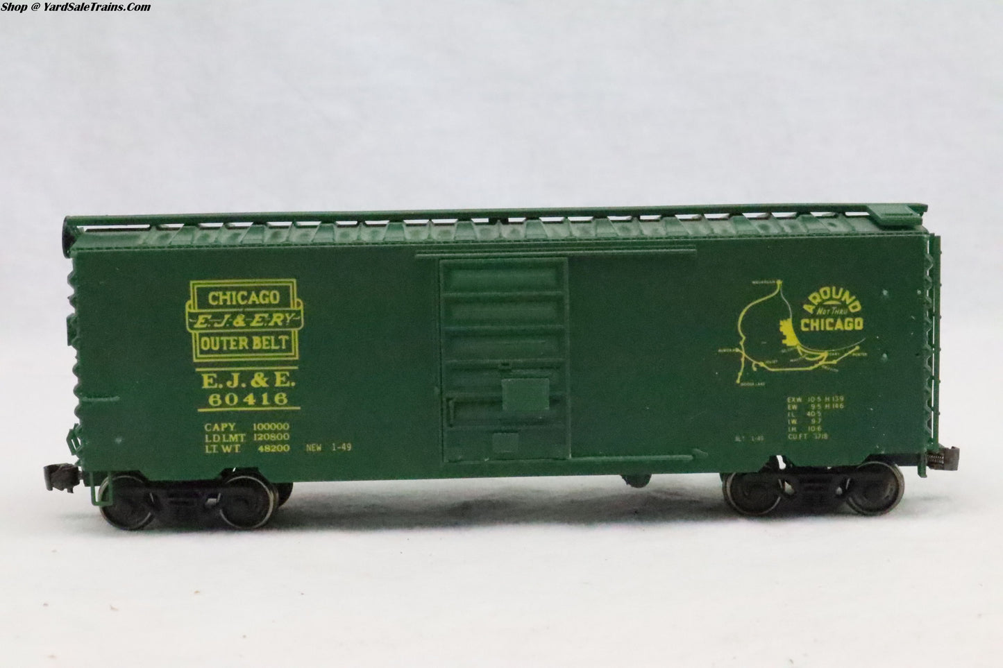 FR-4007- 40' PS-1 Boxcar - Chicago Outer Belt - E.J.&E. 60416 - Resist ...