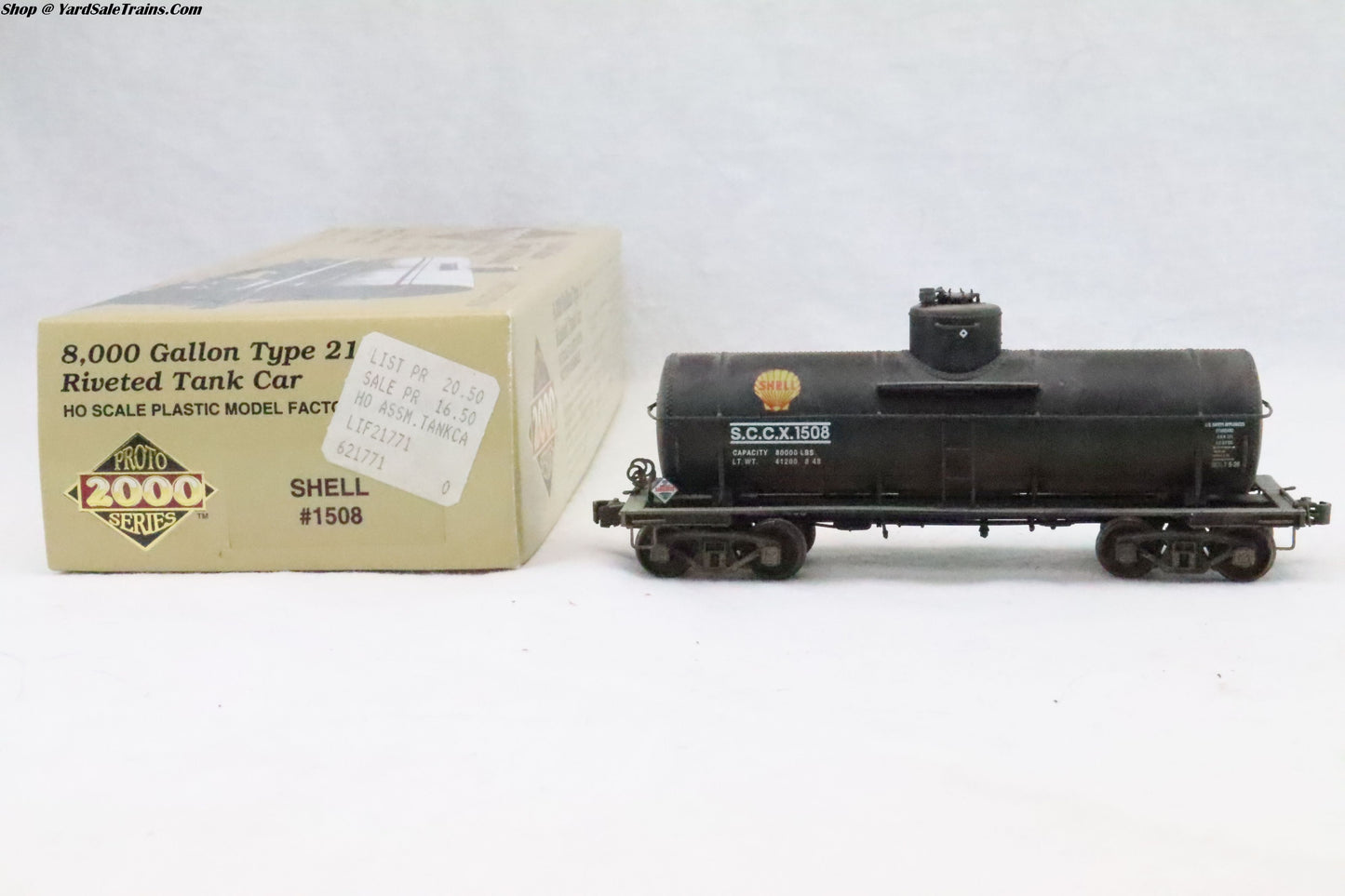 LL-1508 - 8,000 Gallon Type 21 Riveted Tank Car - Shell Oil - SCCX 150 ...