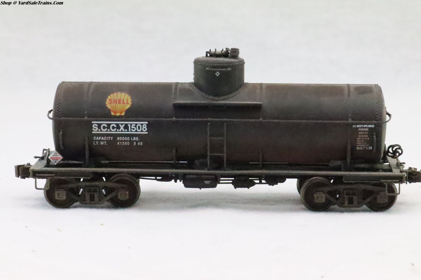 LL-1508 - 8,000 Gallon Type 21 Riveted Tank Car - Shell Oil - SCCX 150 ...