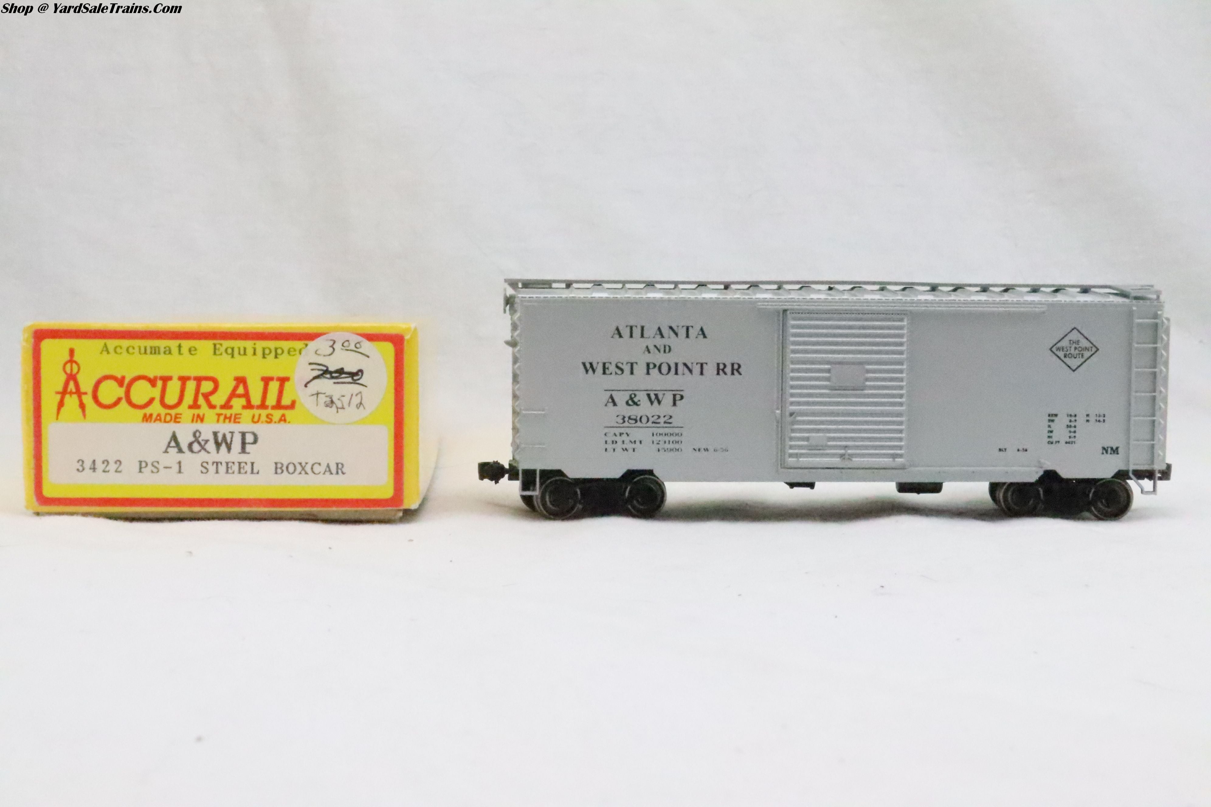 ACR-3422 - 40' PS-1 Steel Box Car - Atlanta & West Point - A&WP 38022 ...