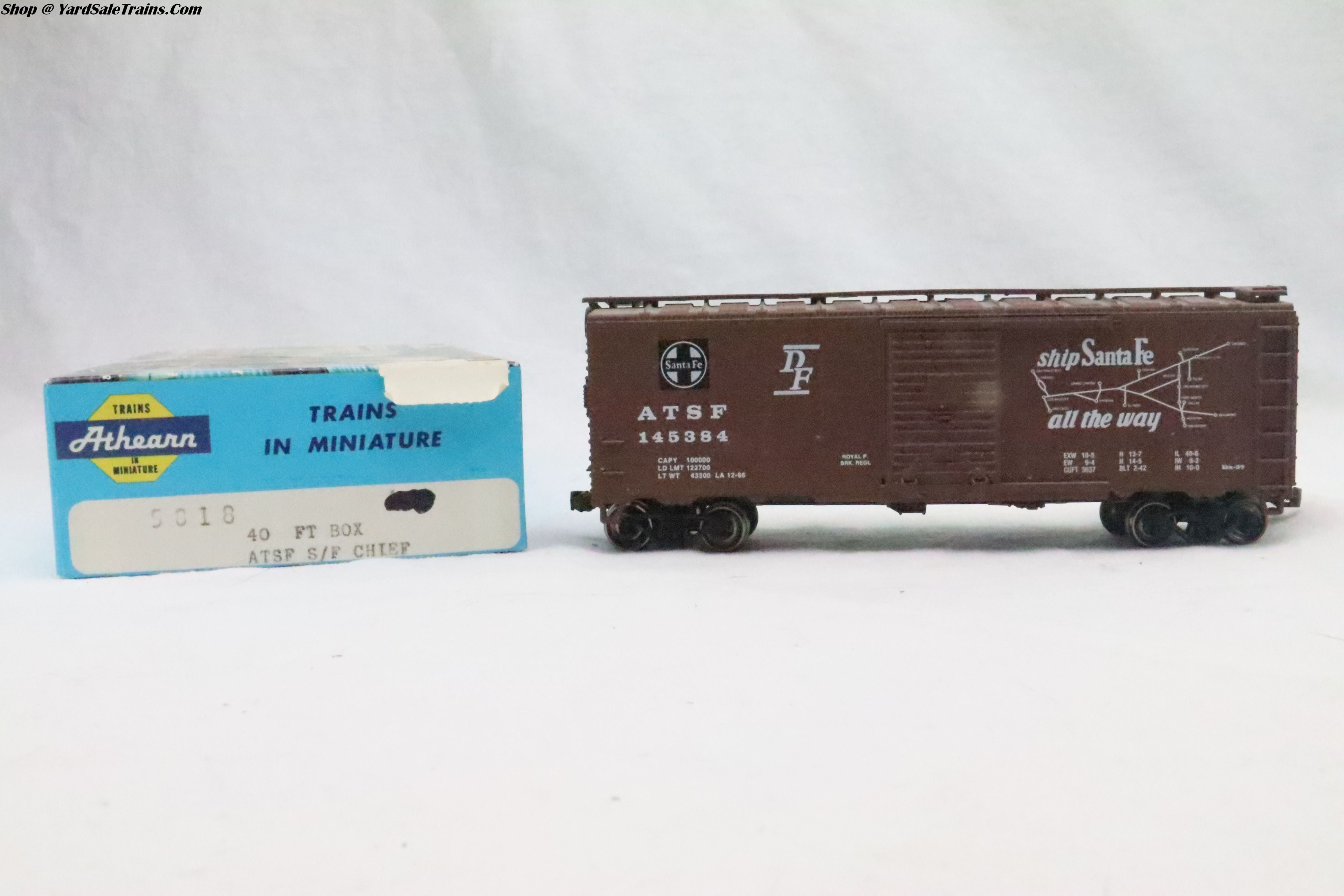 ATH-5018 - 40' Box Car San Francisco Chief - Santa Fe - ATSF 145384 ...
