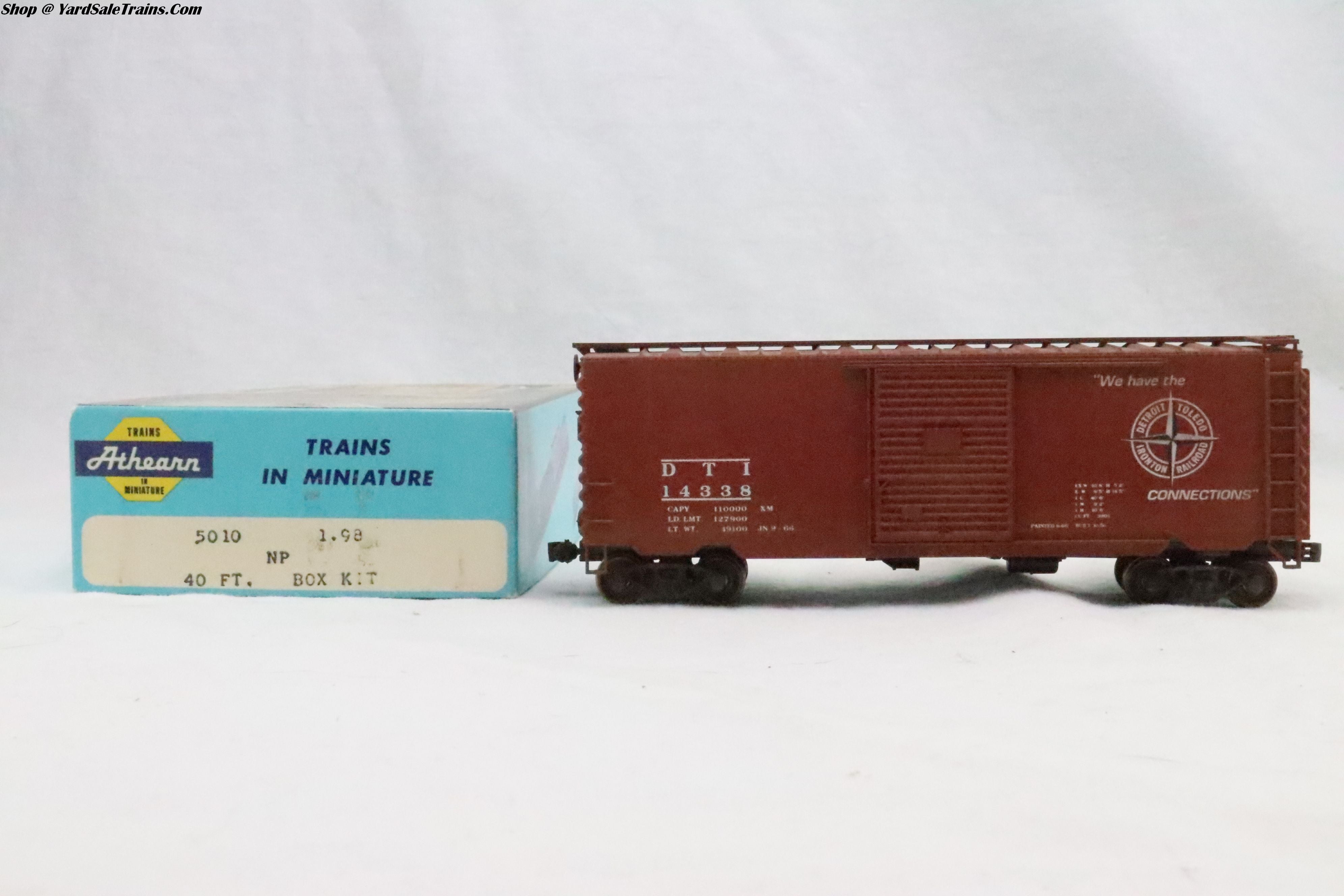 ATH-5010 - 40' Box Car Detroit, Toledo, Ironton - DTI 14338 - HO Scale ...